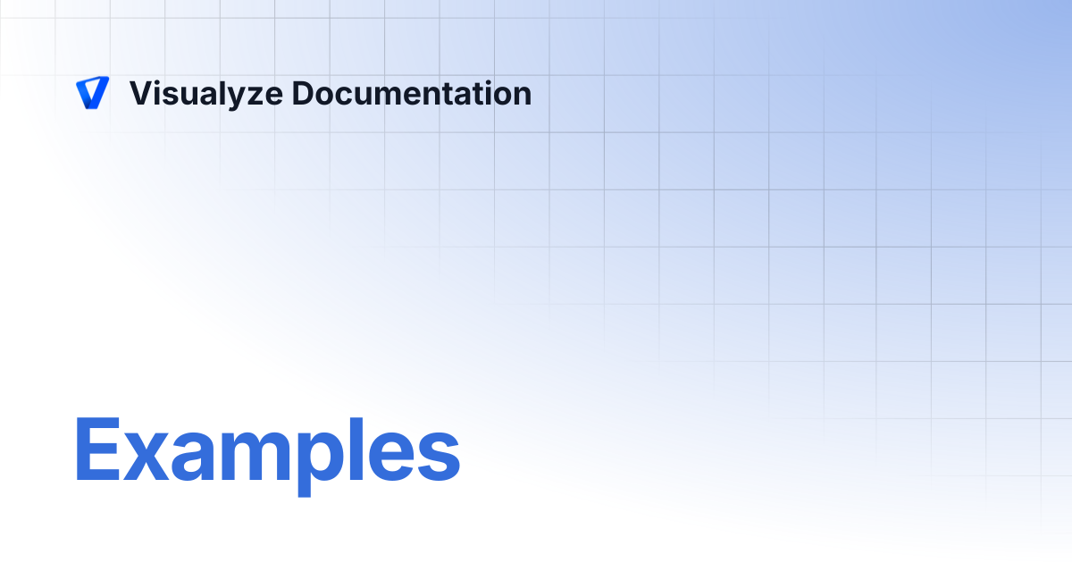 Examples Visualyze Documentation 2980