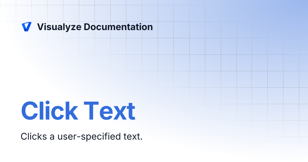 Click Text Visualyze Documentation 2695