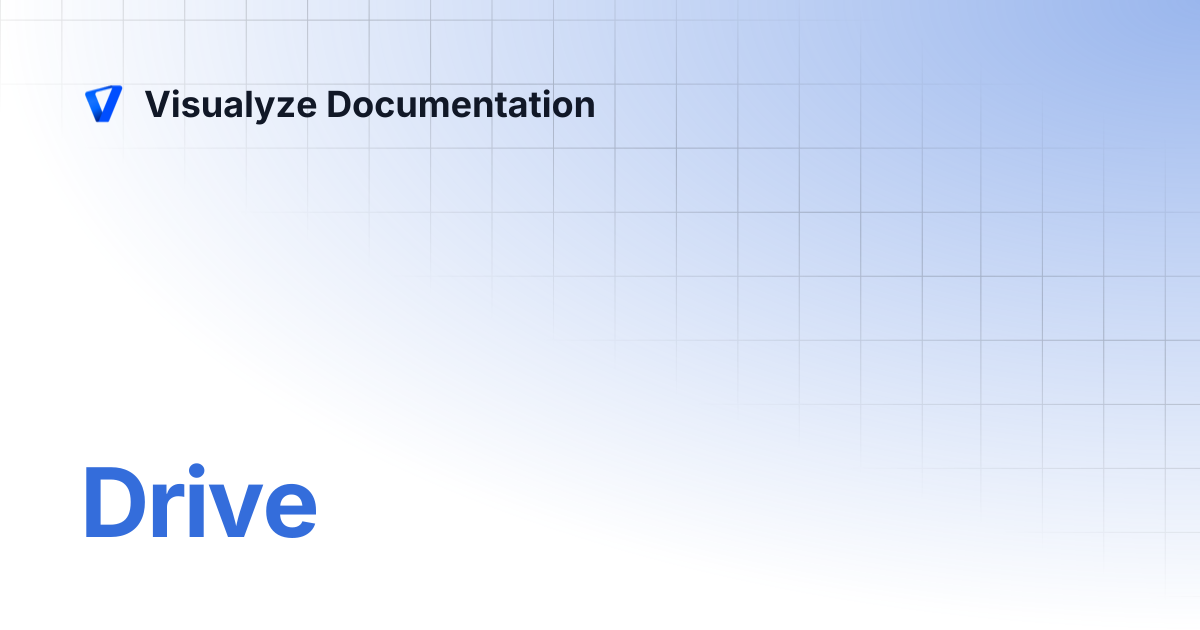 Drive Visualyze Documentation 8991